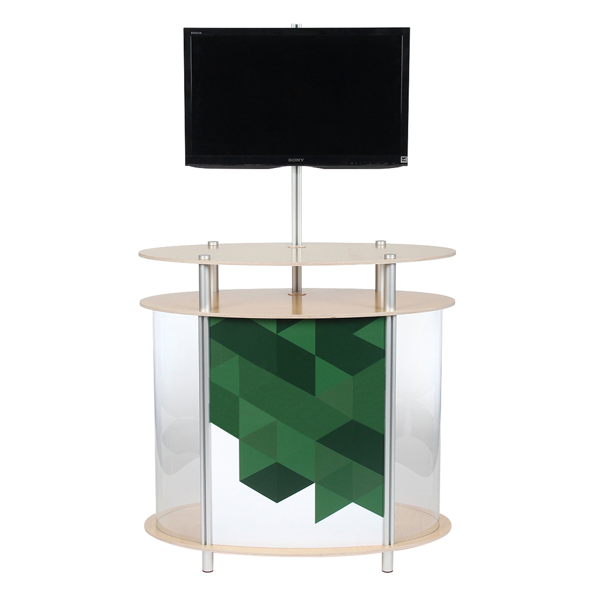 Ellipse Vertical Showcase Kiosk | Zilla Display – Zilla Display ...