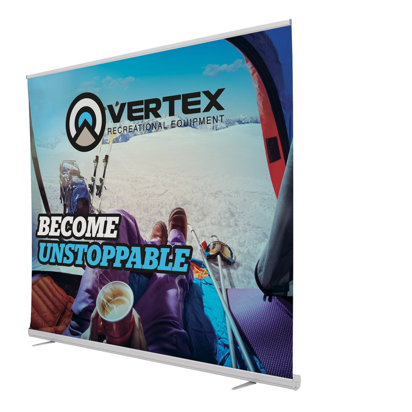 8' Custom Wide Retractable Banner Kit | Zilla Display – Zilla Display ...