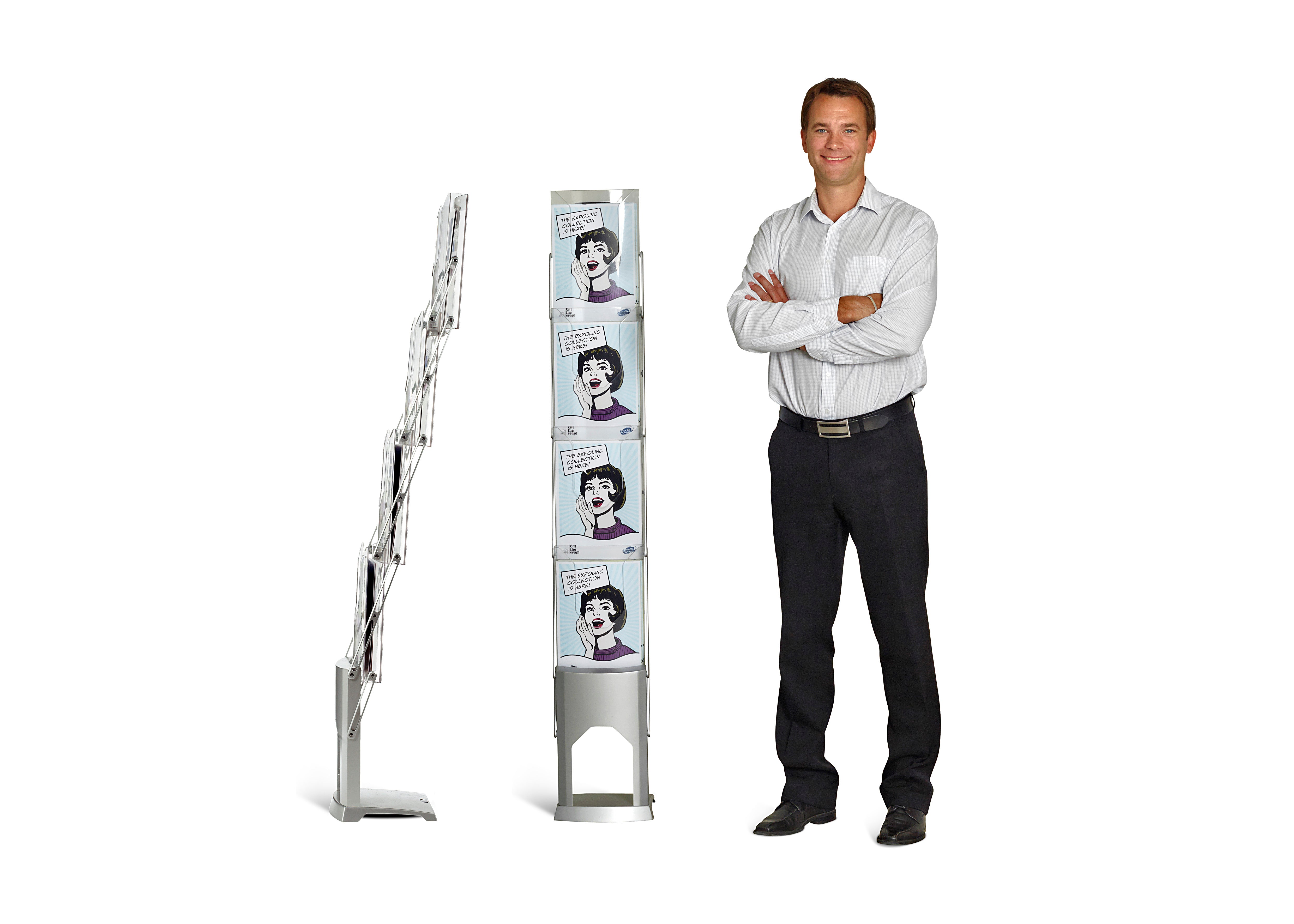 Expolinc 4-Pocket Brochure Stand – Zilla Display - Columbus, OH